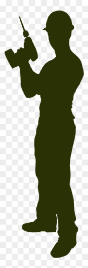 Construction Worker Silhouette 1 Transparent Png - Construction Worker ...