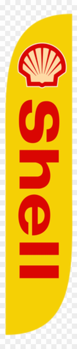 Shell Gasoline Feather Flag Yellow - Opromo Custom 16 Oz. Double Wall ...