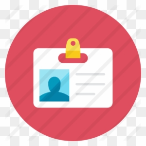 Id Card - Blue Circle Email Symbol - Free Transparent PNG Clipart ...