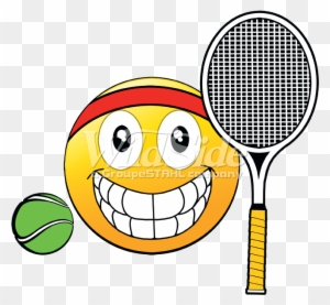 Emoji Tennis Ball Racquet - Tennis Emoji - Free Transparent PNG Clipart ...