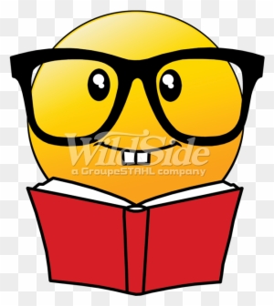 Emoji Reading Book With Glasses - Emoji Reading A Book - Free ...