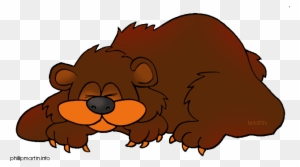 Hibernating Bear Clipart - Sleeping Bear Clip Art - Free Transparent ...