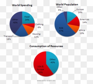 Pie Chart Essays Thoughtco - Ielts Pie Chart Sample - Free Transparent ...