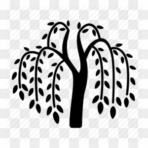 Branches, Fronds, River, Tree, Vegetation, Weeping, - Willow Tree Icon ...