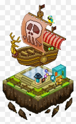 Pirate Ship - Pixel Art Pirate Ship - Free Transparent PNG Clipart ...