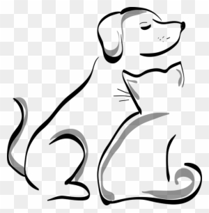 Cute Dog And Cat Clip Art - Cute Cat Clip Art Black And White - Free ...