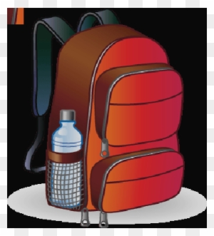 Red Backpack Back Pack Clip Art - Backpack Clipart 일러스트 - Free ...