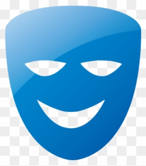 Web 2 Blue Comedy Mask Icon - Mask Icon Blue - Free Transparent PNG ...