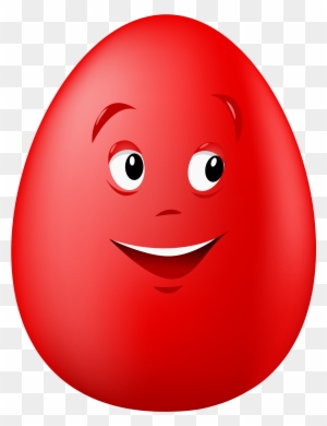 0, - Red Easter Eggs Cartoon - Free Transparent PNG Clipart Images Download