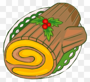 Christmas Yule Log Royalty Free Vector Clip Art Illustration - Yule Log ...