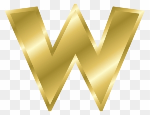Free Effect Letters Alphabet Gold - Letter W In Gold - Free Transparent ...