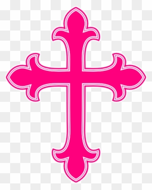Cross6 Clip Art At Clker - Pink Cross Transparent Background - Free ...