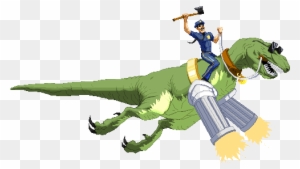 T Rex With Gun - Free Transparent PNG Clipart Images Download