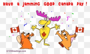 Moose Clipart Canada Day - Happy Canada Day Gif - Free Transparent PNG ...