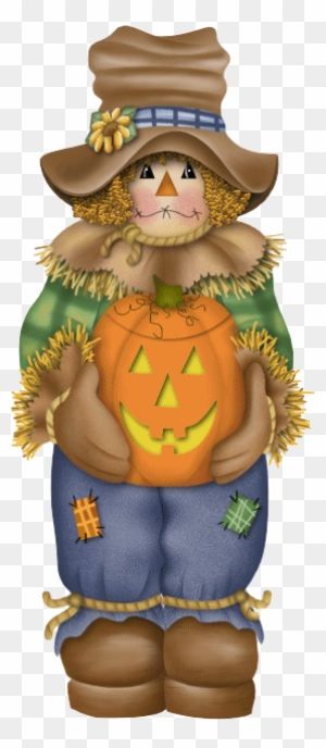 Scarecrow Clipart - Scarecrows In The Pumpkin Patch: Linework Pattern ...