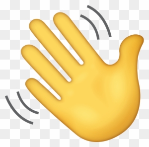 Waving Hand Sign Iphone Emoji Jpg - Waving Hand Emoji Png - Free ...