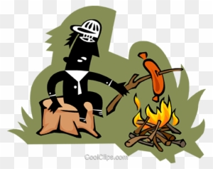 Campfire - Clipart - Hot Dog Roast Clip Art - Free Transparent PNG ...