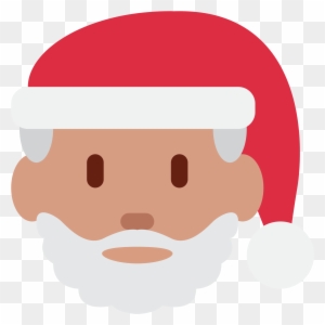 Cartoon Santa Face 21, - Christmas Emojis - Free Transparent PNG ...