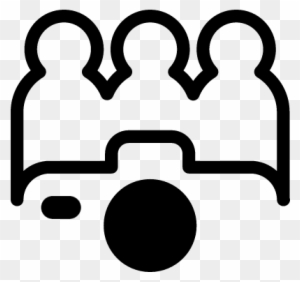 People Posing In Front Of A Camera Vector - Front Camera Icon - Free ...