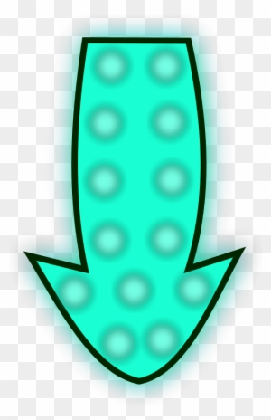 Arrow Clipart Teal Pencil And In Color - Cartoon Arrow Pointing Down ...