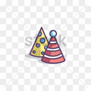 Rainbow Party Hat Yellow Clip Art - Transparent Background Birthday Hat ...