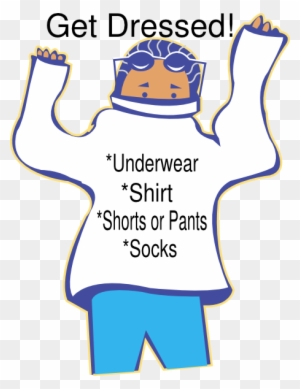 Getting Dressed For School Clip Art