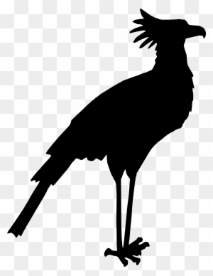 Secretary Bird Silhouette Vector Image - Secretary Bird Silhouette ...