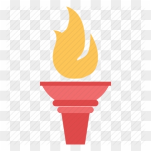 Vector Illustration Of Olympic Flame Commemorates Theft - Deped Torch ...
