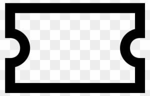 The Ticket Icon Starts As A Rectangle Shape - Ticket - Free Transparent ...