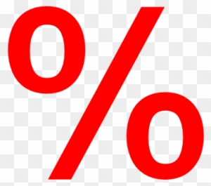 Percentage Computer Icons Percent Sign Plus And Minus - Red Percentage ...