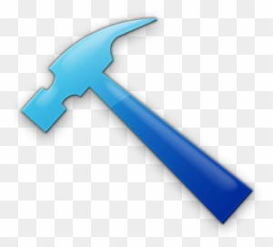 Hammer Clip Art Icon - Blue Hammer Icon - Free Transparent PNG Clipart ...