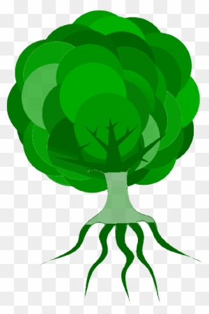 Nature Tree, Branches, Roots, Skeleton, Plant, Leaves, - Cartoon Tree ...