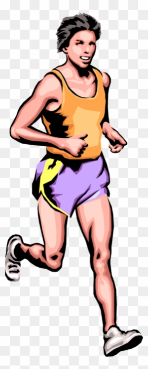 People Running Track Clipart