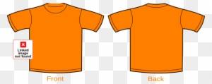 Orange T Shirt Template - Free Transparent PNG Clipart Images Download