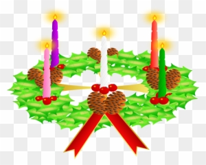 Virtual Advent Wreath - Advent Wreath - Free Transparent PNG Clipart ...