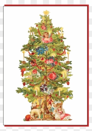 Vintage Christmas Tree Clip Art, Transparent PNG Clipart Images Free ...