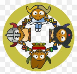 Circle, Cartoon, Hands, Cows, Hold, Hand, Cow - Baby Gnu - Free ...