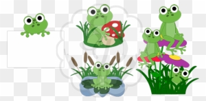 Spring Time Frogs - Cartoon - Free Transparent PNG Clipart Images Download