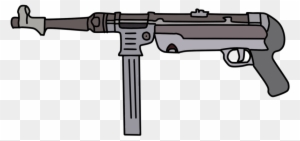 Drawn Rifle Submachine Gun - Firearm - Free Transparent PNG Clipart ...