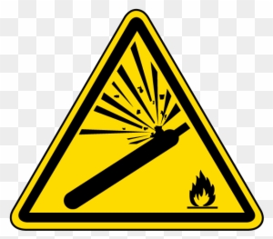 Iso Explosive Material Warning Sign Symbol - Explosive Warning Sign ...
