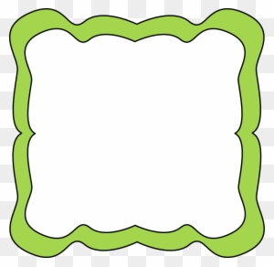Lime Border Frame Png Clipart - Free Printable Stationery Black And ...