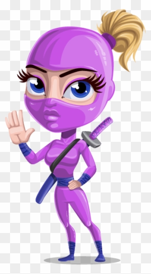 Ninja Clipart Cool Character - Cartoon Girl Ninjas - Free Transparent ...