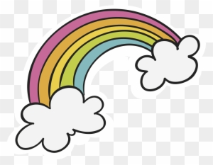 Rainbow Clip Art - Sticker Cute Png - Free Transparent PNG Clipart ...