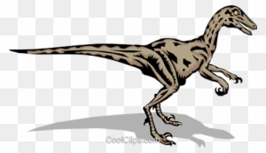 Raptor Royalty Free Vector Clip Art Illustration - Little Raptor ...