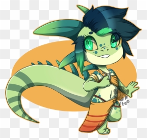Matcha - Iguana Girl - Free Transparent PNG Clipart Images Download
