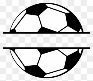 Monogram, Personal Use, Split Soccer Ball, - Split Soccer Ball Svg ...