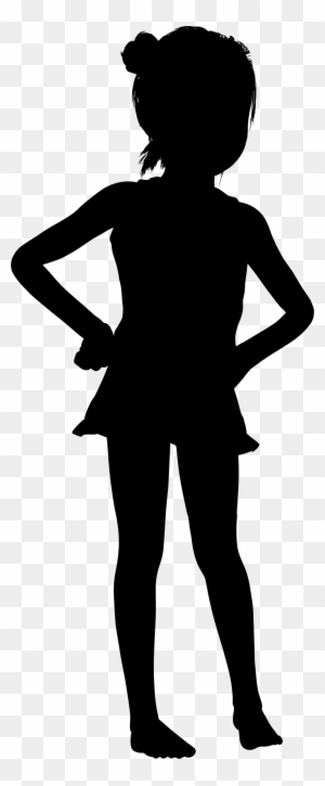 Big Image - Girl With Hands On Hips Silhouette - Free Transparent PNG ...