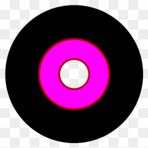 Cartoon Record Disc Black Vinyl Record Clip Art - Portrait Of A Man ...