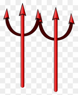 Blue Pitchfork Cut Free Images At Clker Com Vector - Blue Devil ...