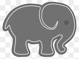 Elephant In Grey And Yellow - Free Transparent PNG Clipart Images Download